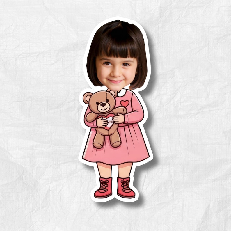 Valentine Kids Girl | Add Your Own Face Photo Template | Valentine Girl ...