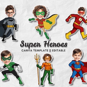 Superhero Photo – Add Your Own Face | DIY Kids Craft & Superhero Party ...