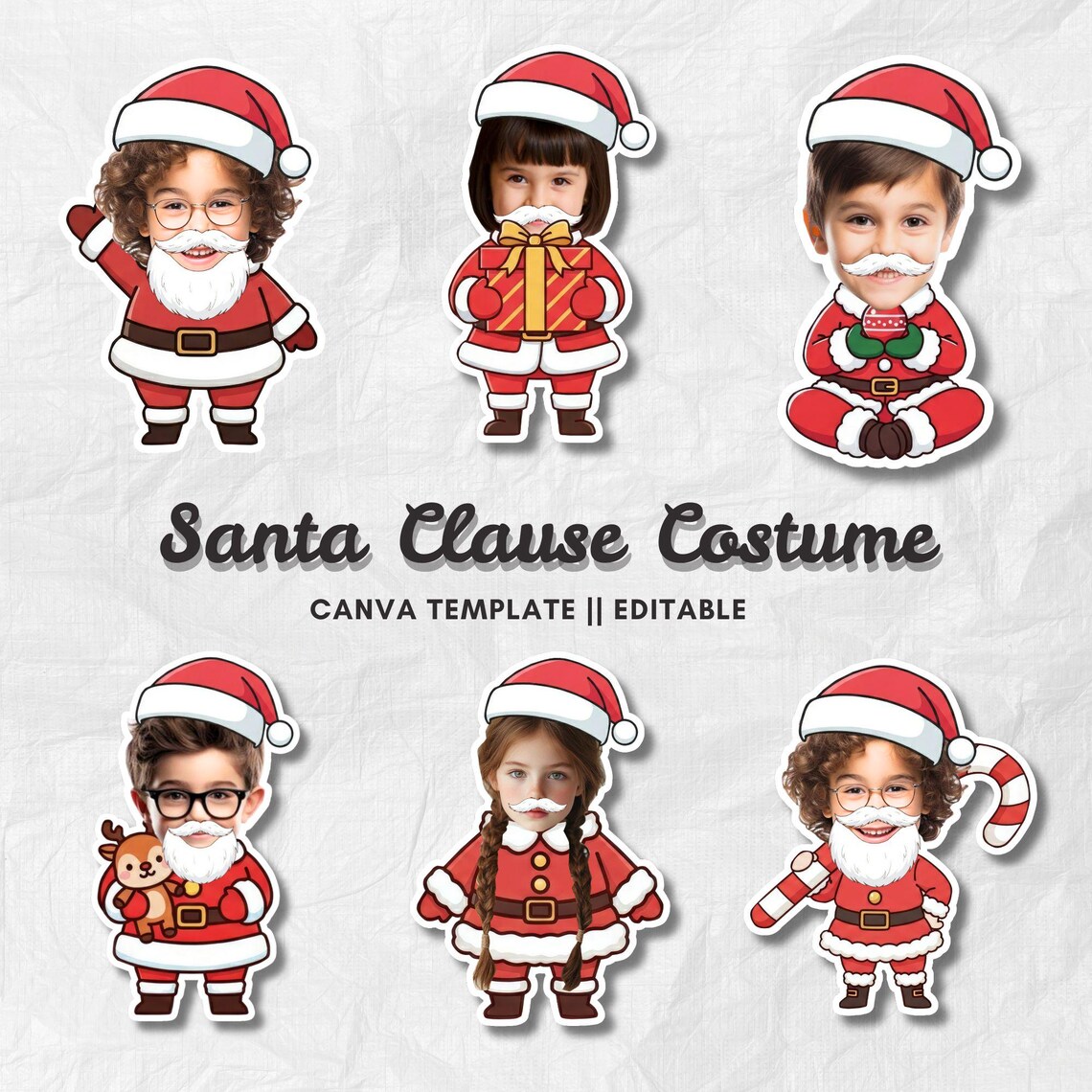 Santa Claus | Add Your Own Face Photo Template | Christmas Holiday ...