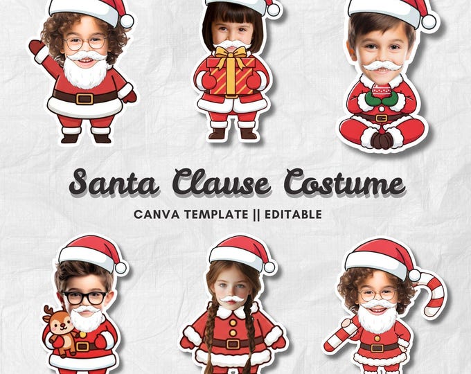 Santa Claus | Add Your Own Face Photo Template | Christmas Holiday ...
