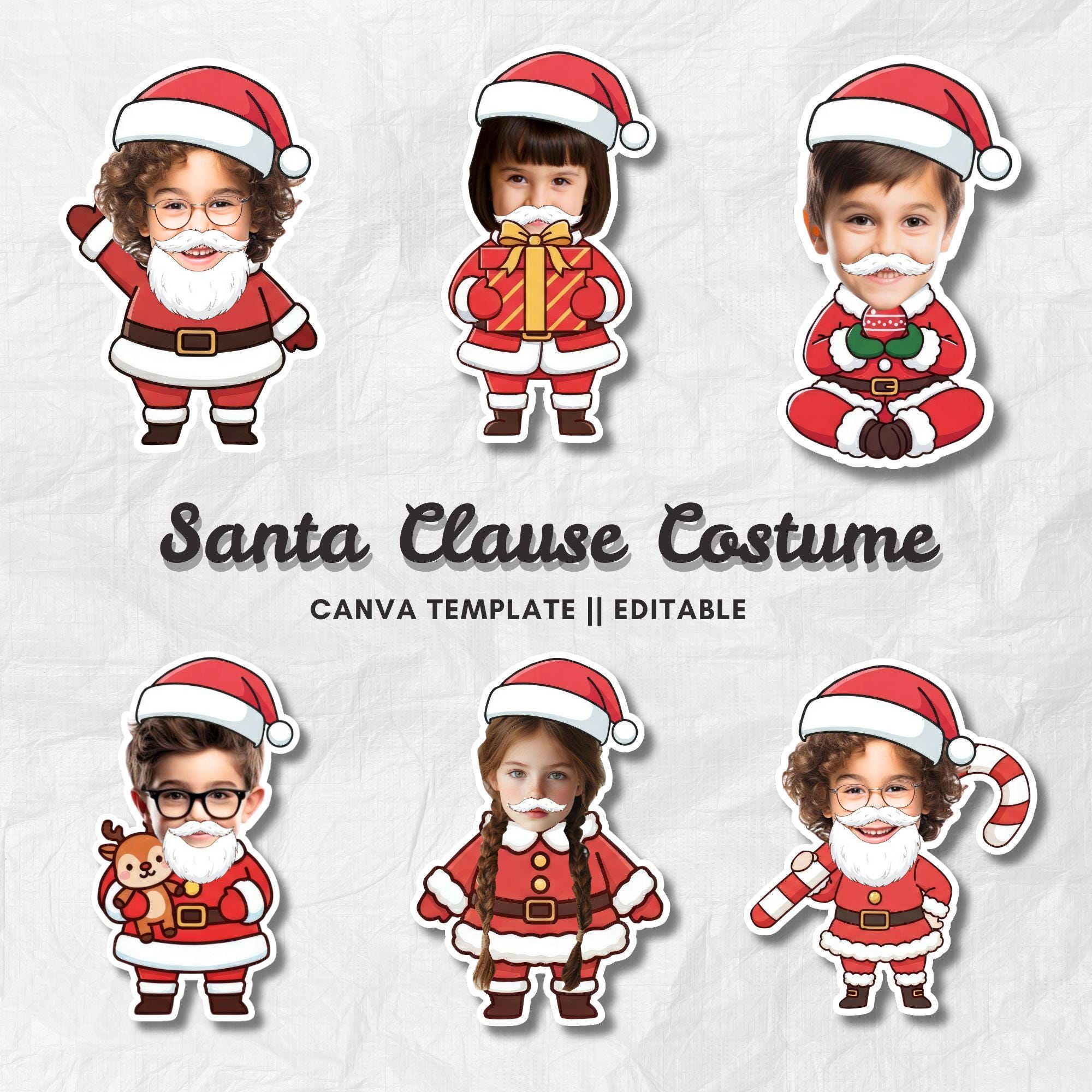 Santa Claus | Add Your Own Face Photo Template | Christmas Holiday ...