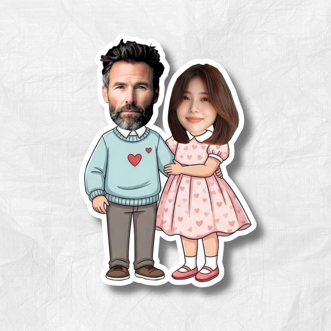 Valentine Couple | Add Your Own Face Photo Template | Cute Love Clipart ...