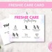 Editable Freshie Care Card Template, Printable Freshie Care ...