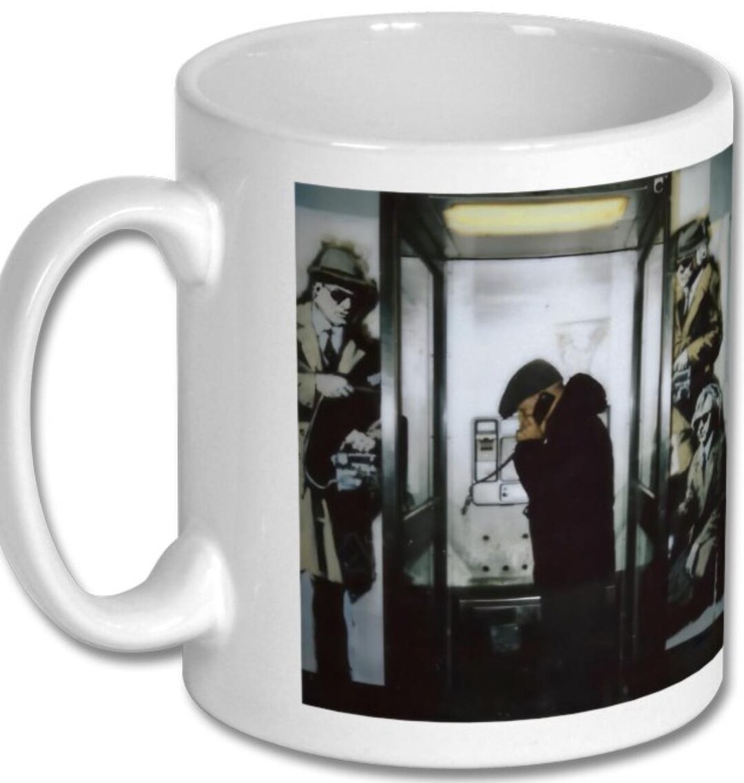 Banksy Eavesdropping Mug Best Coffee Mug / Cup for Art Lovers | Gift ...