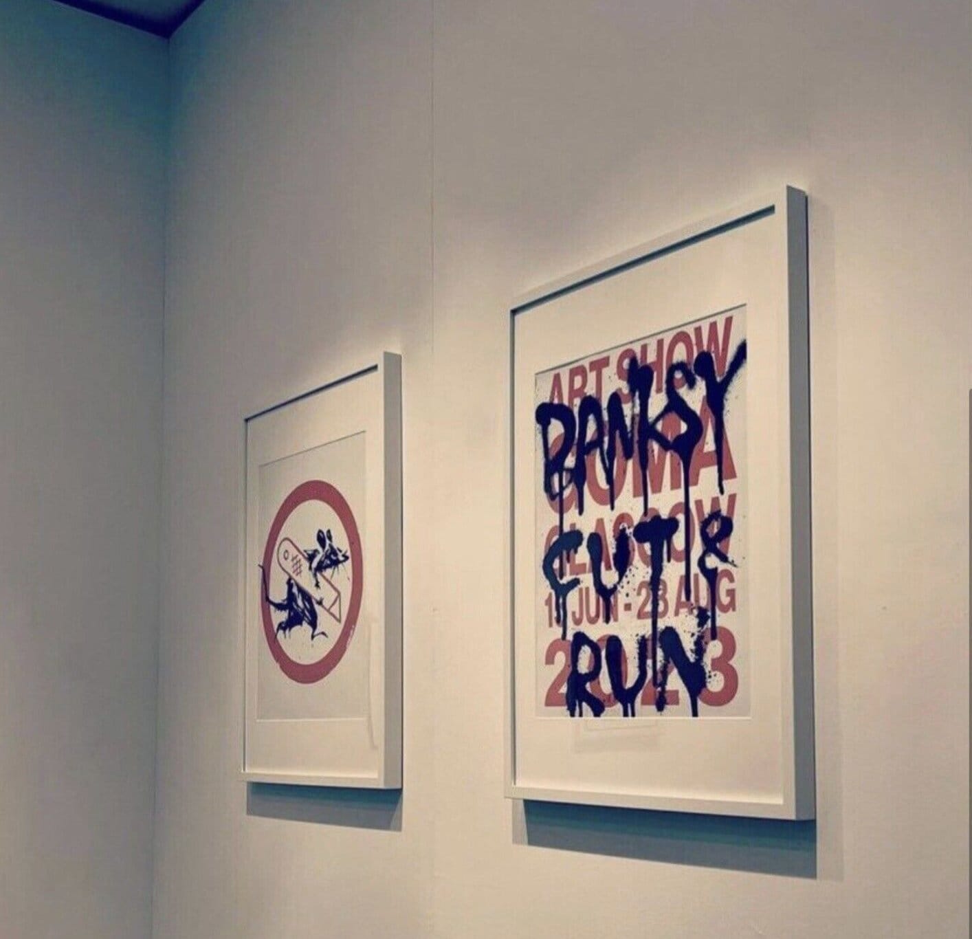 BANKSY Cut and Run Prints Posters Set From Glasgow Exhibition NEW and ...