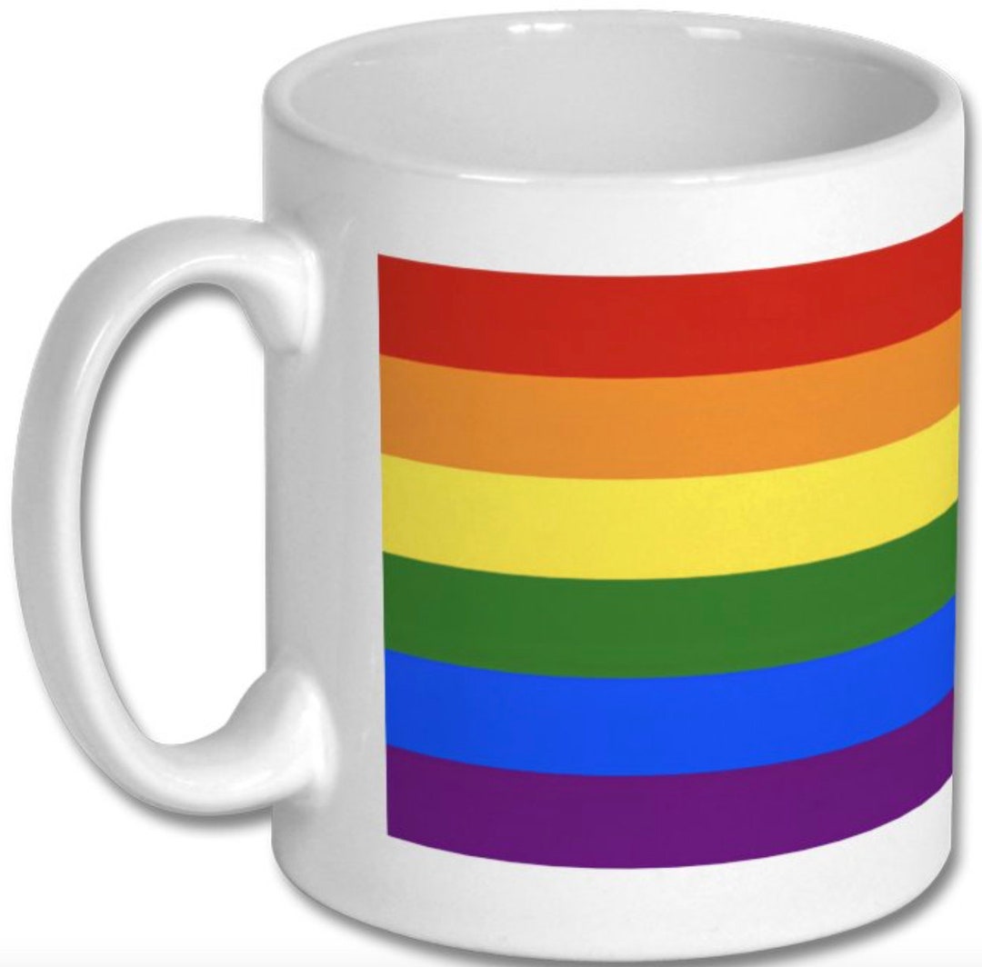 Pride Flag Mug | Rainbow Mug With Image on Both Sides Ideal LGBTQI Gift ...