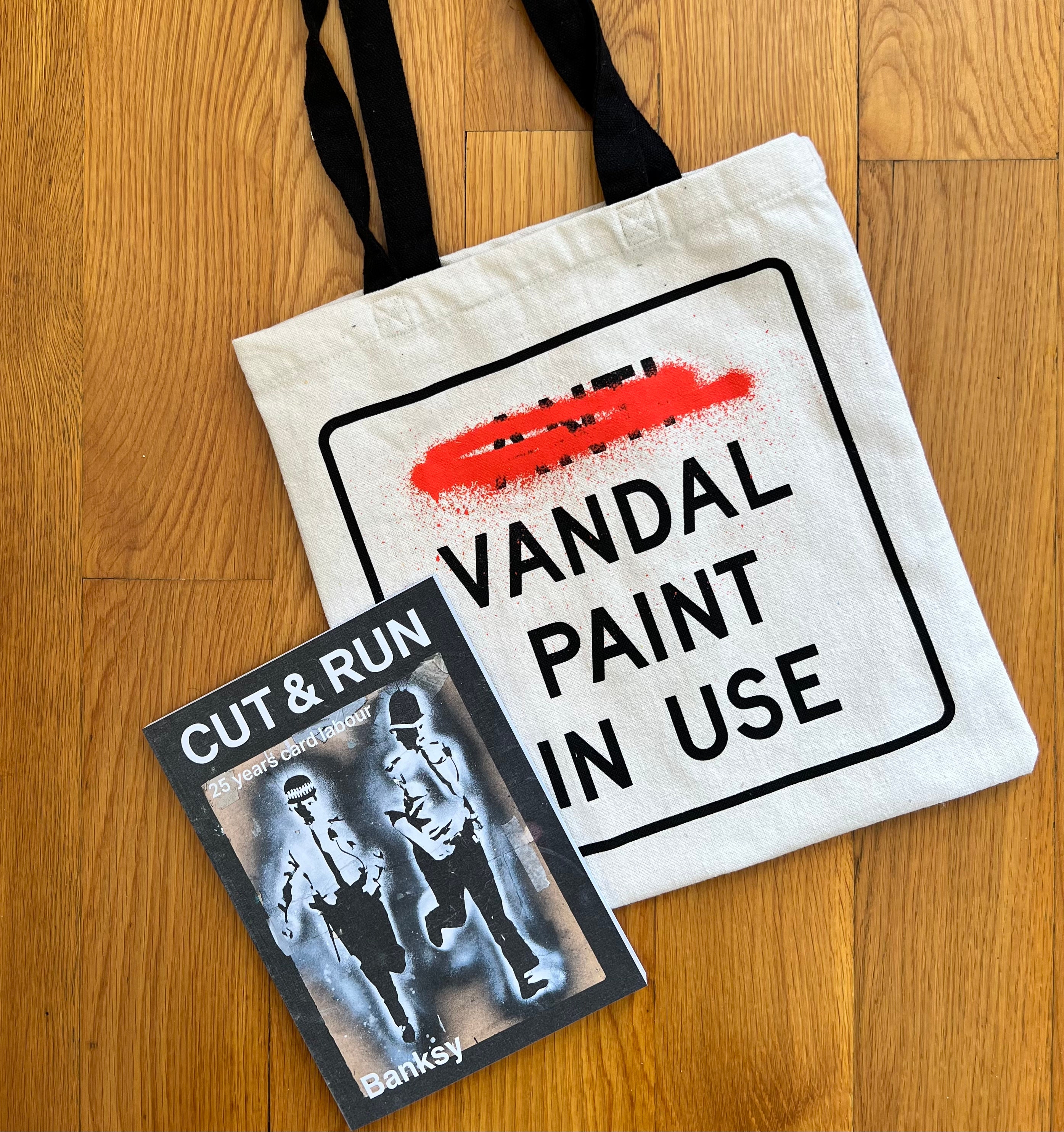 Banksy Cut and Run Genuine Official Book and Tote Bag From Exhibition ...