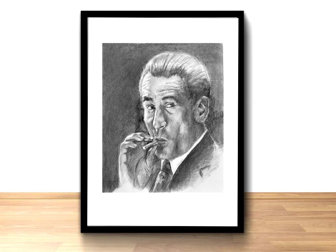 GOODFELLAS Robert Deniro Pencil Drawing Print - Etsy