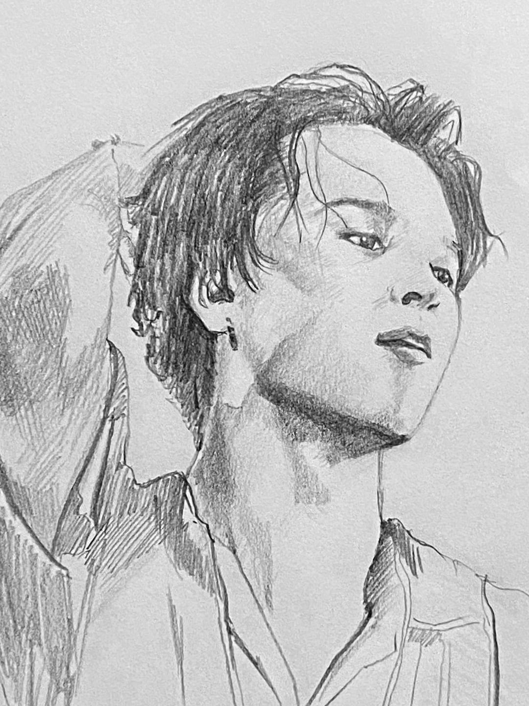 BTS Jimin Print of Original Drawing - Etsy