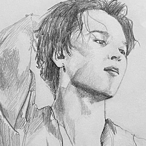 BTS Jimin Print of Original Drawing - Etsy