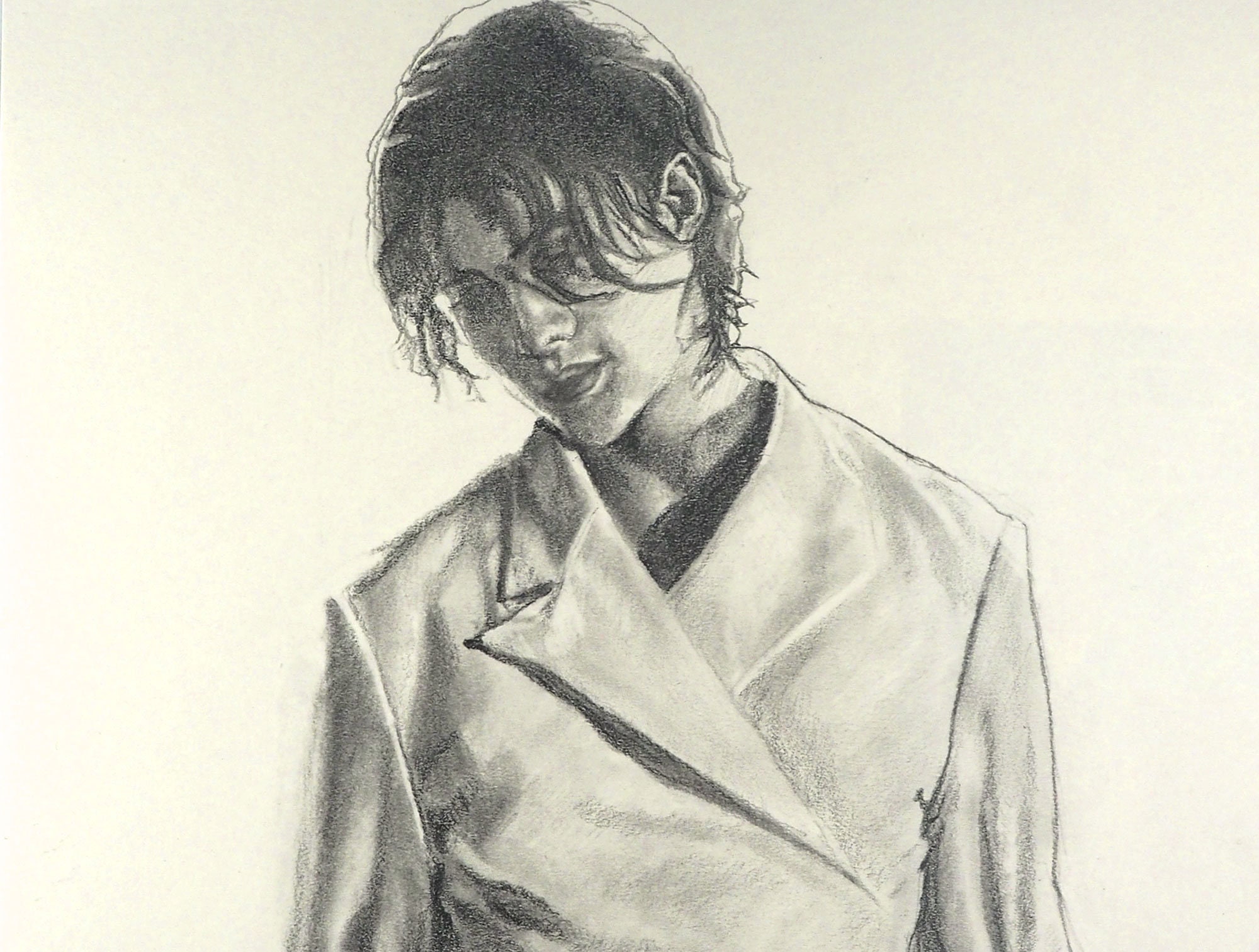 Hyunjin Stray Kids Drawing Print 11in X 15in - Etsy