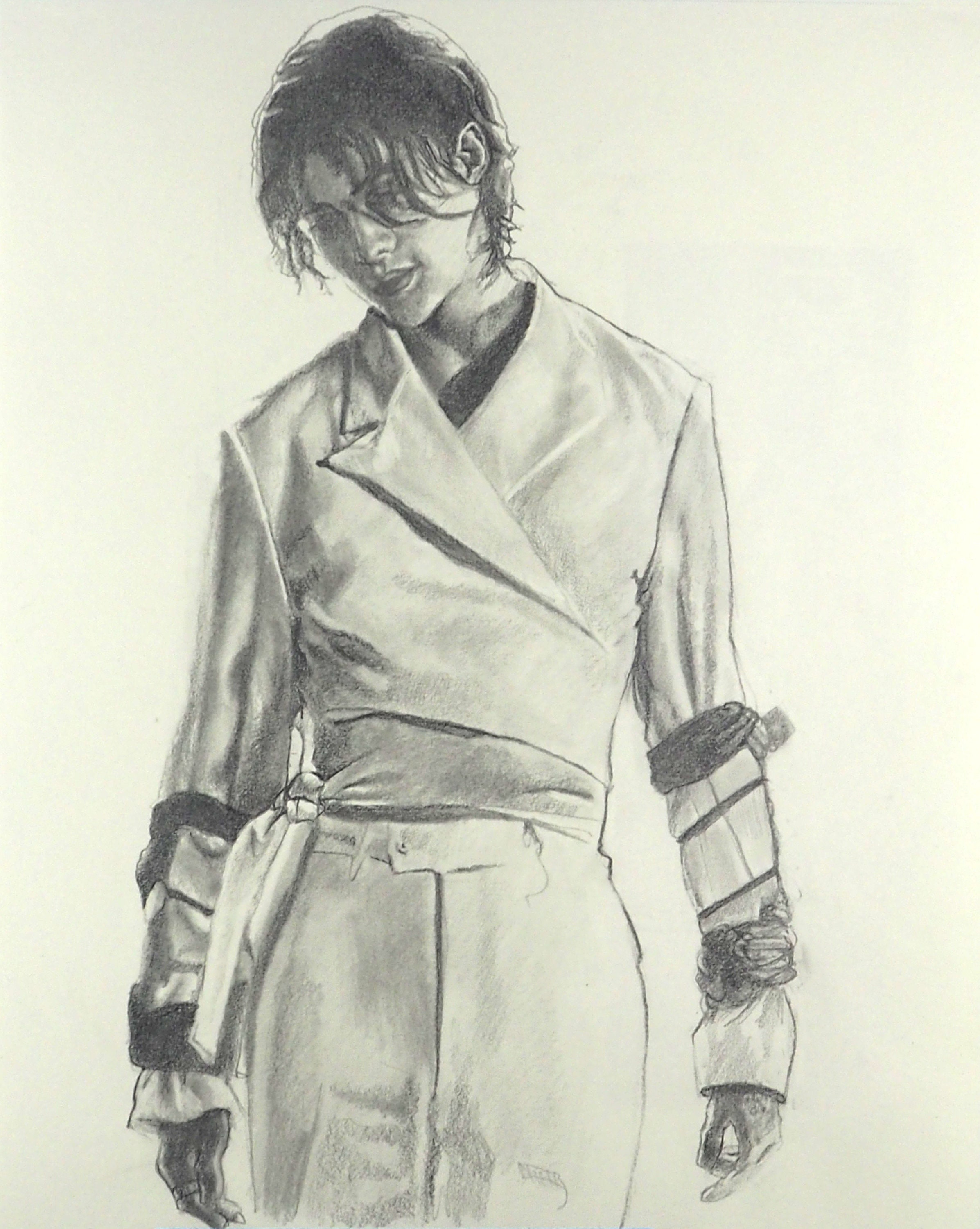 Hyunjin Stray Kids Drawing Print 11in X 15in - Etsy