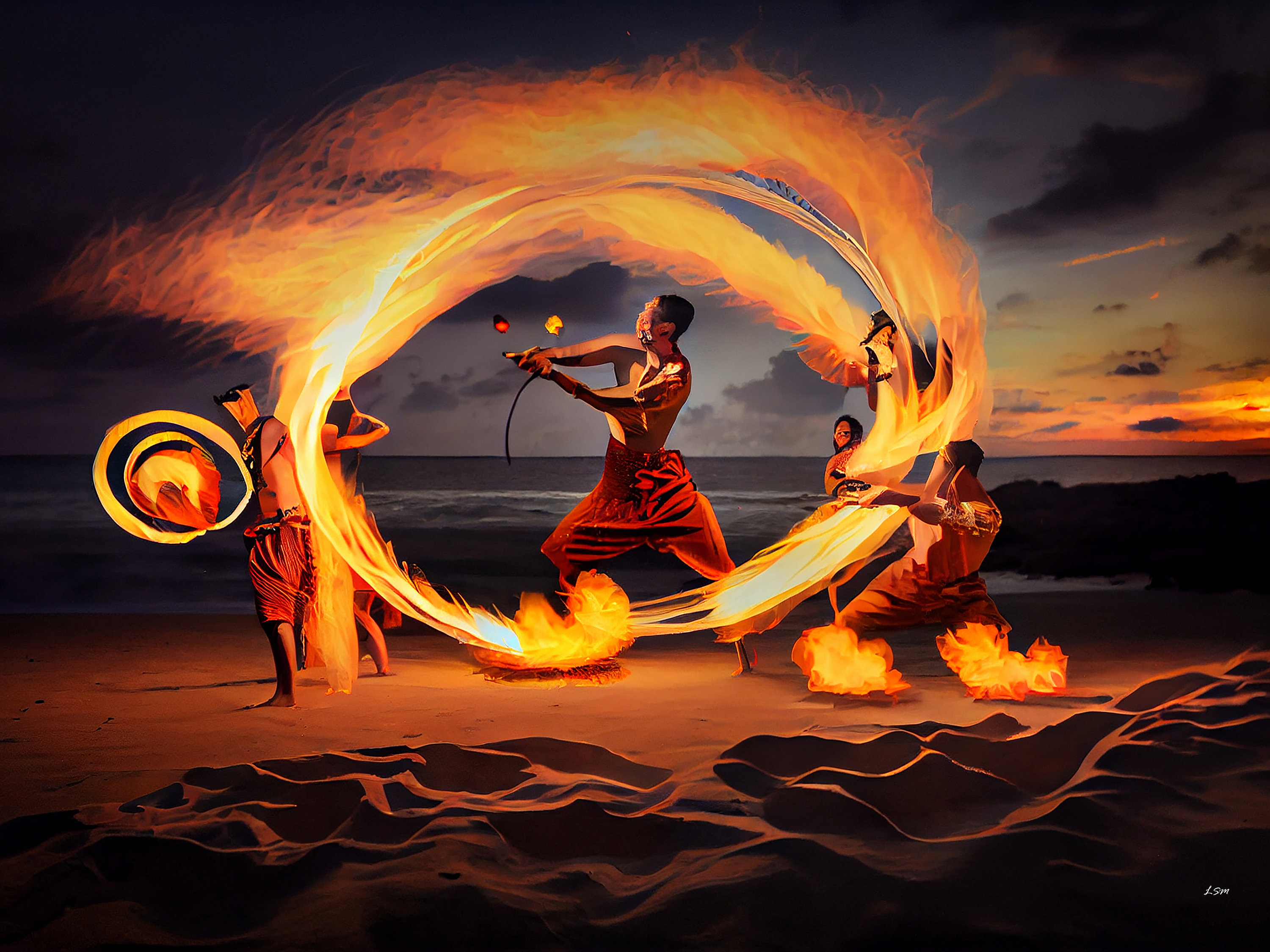 Fire Dancer Art
