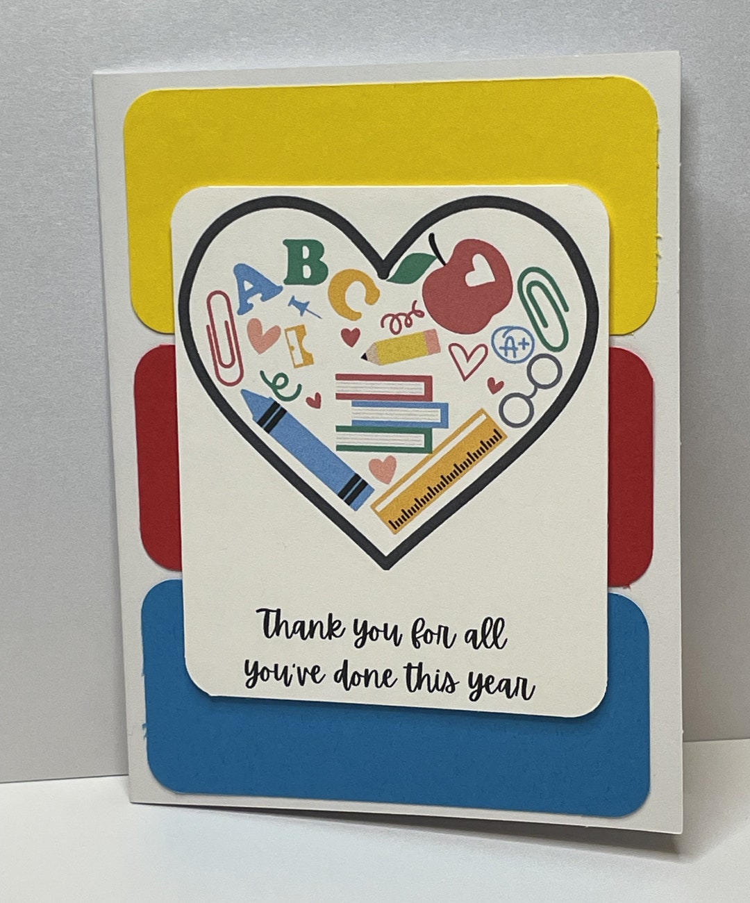Thank You for All Youve Done This Year Thank You Teacher Card - Etsy