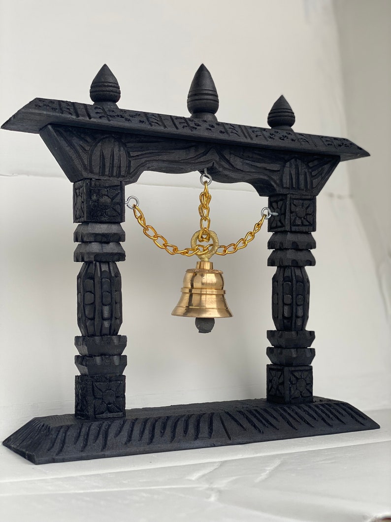Nepali Wooden Handicraft Bell Stand - Etsy UK