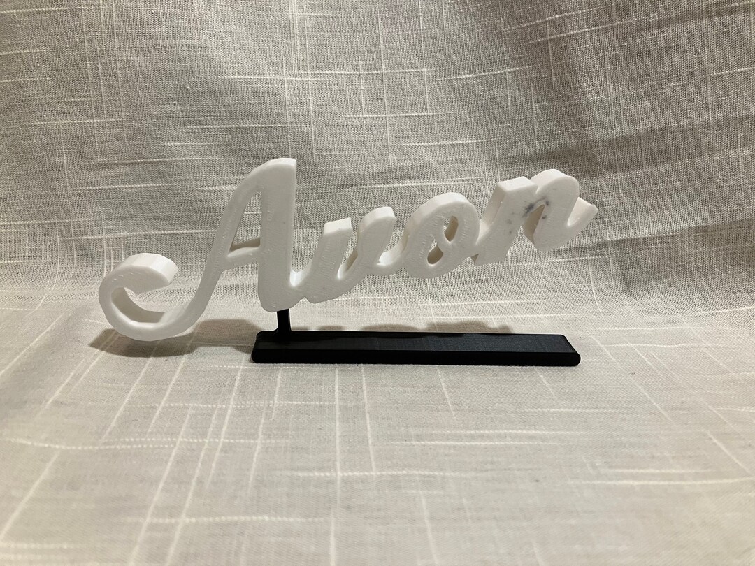 Avon Sign in Style of Cleveland Script Sign Desktop Sign Perfect for ...