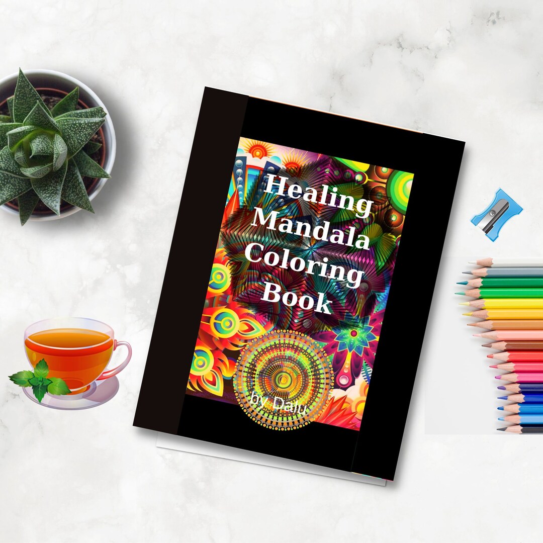 Healing Mandala Coloring Pages. Stress Relief, Calming, Relaxing, Creative Coloring Pages for ...