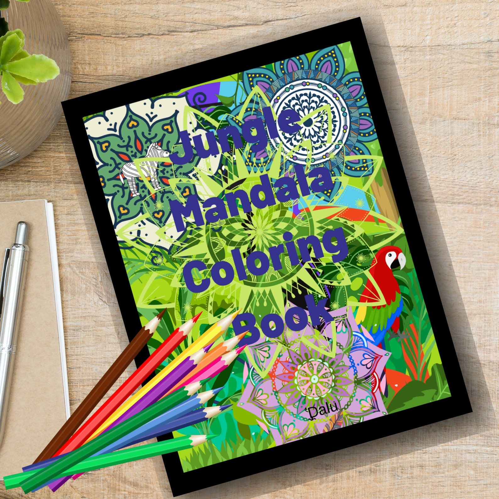 Jungle Mandala Coloring Pages, Detailed Designs Instant Download - Etsy