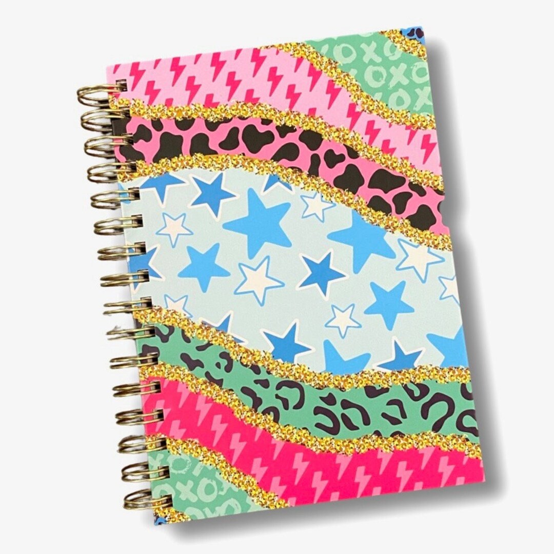 Heypeacock PREPPY Spiral Notebooks for Kids (2), TEENS, Hard Bound ...