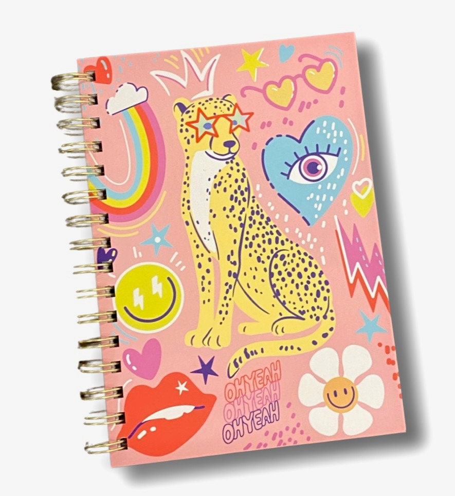 Heypeacock PREPPY Spiral Notebooks for Kids (2), TEENS, Hard Bound ...