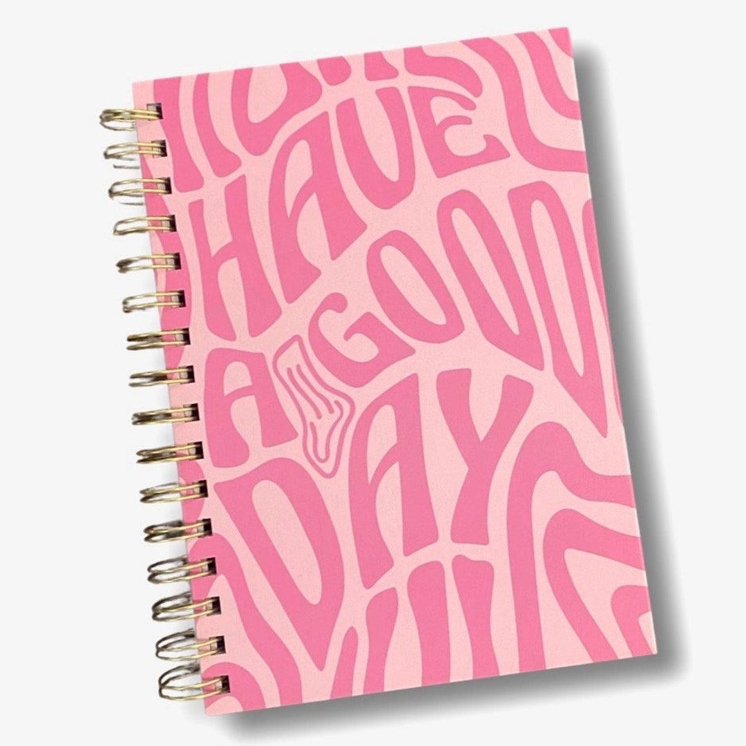 Heypeacock PREPPY Spiral Notebooks for Kids (2), TEENS, Hard Bound ...