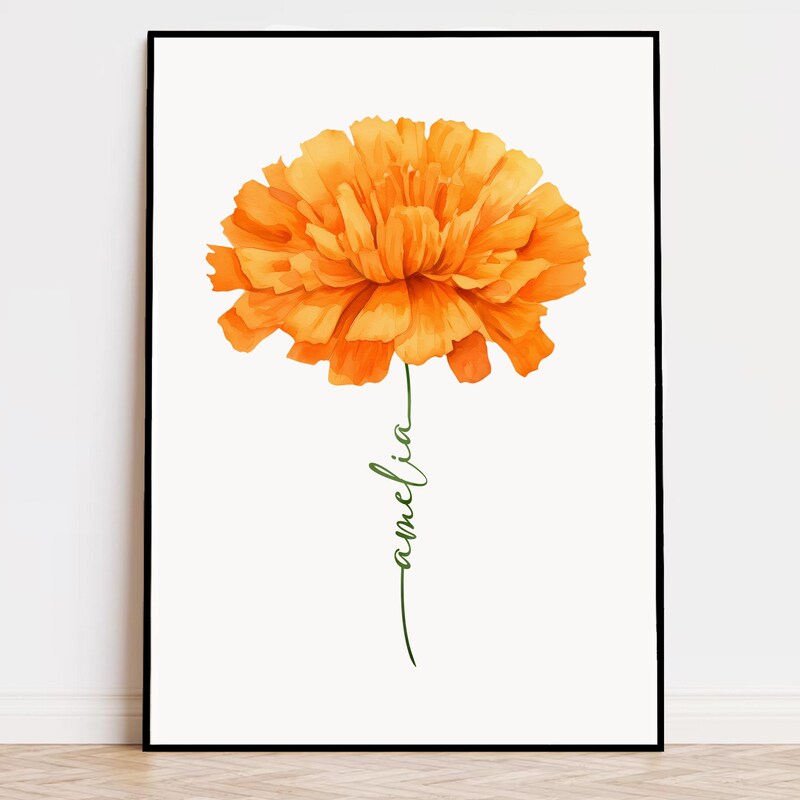 Marigold Print - Etsy