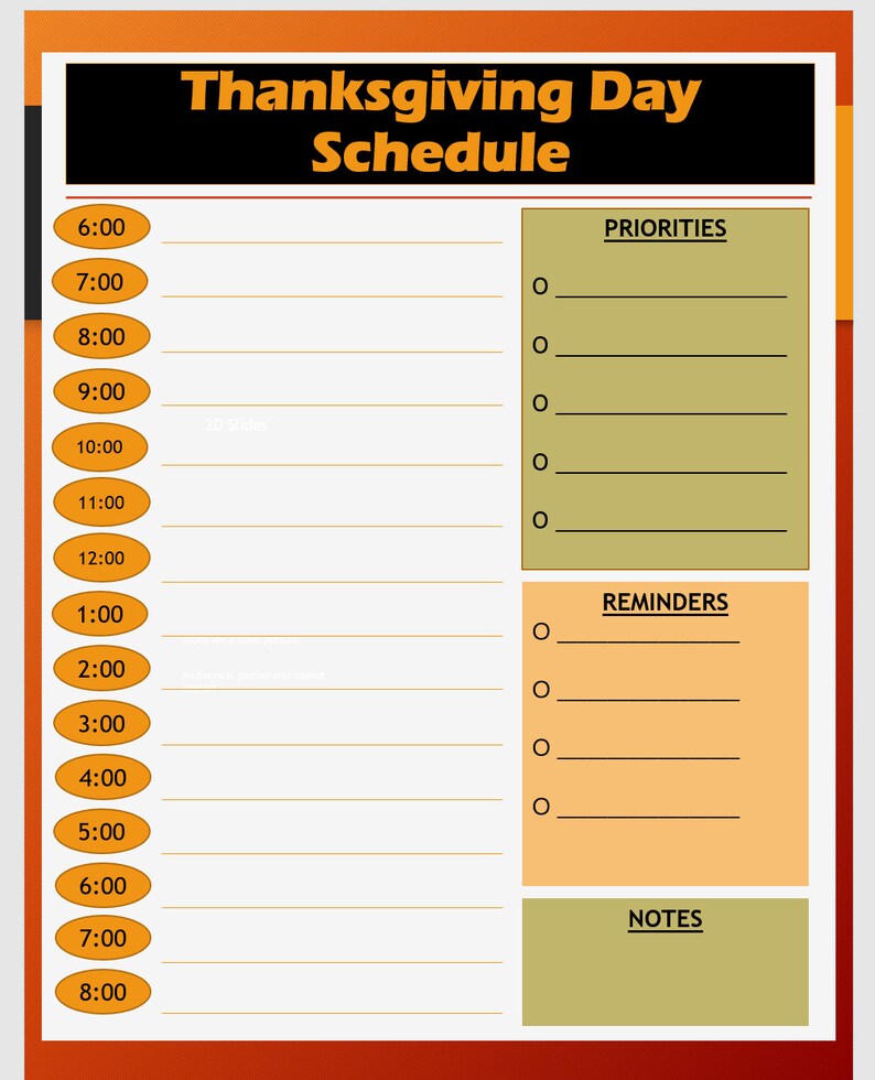 Printable Thanksgiving Planner (digital Download) - Etsy