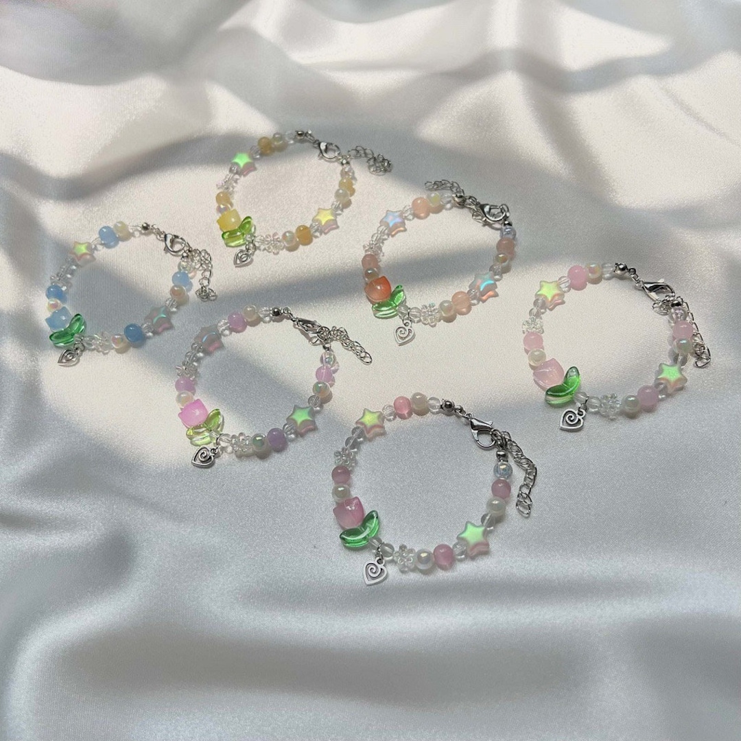 Tulip Beaded Bracelet Friendship Bracelet Tulip Bracelet Children ...