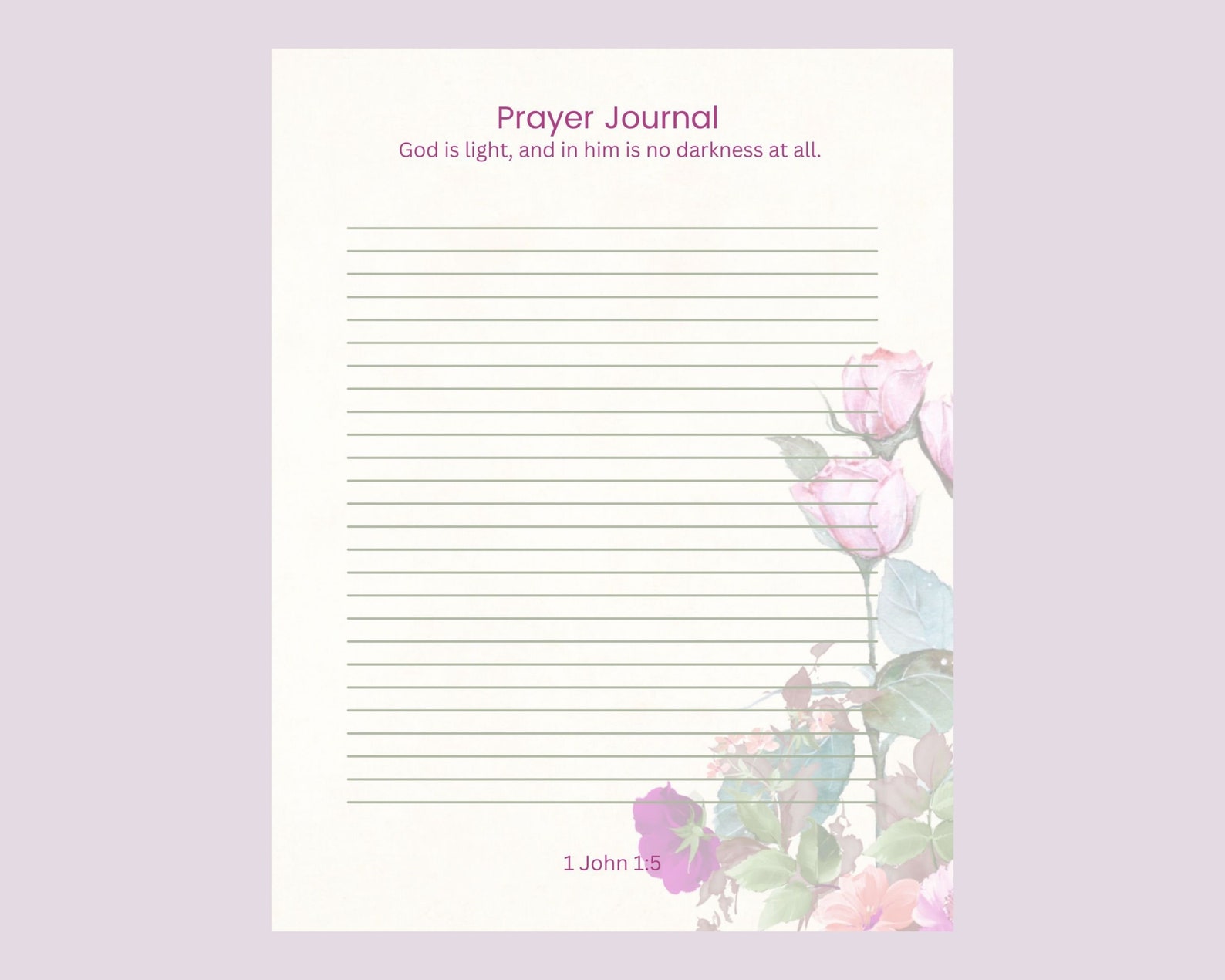 PRINTABLE Bible Verse, Printable Stationary, Printable Writing Paper ...