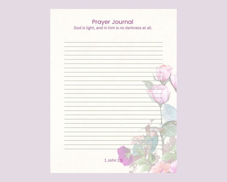 PRINTABLE Bible Verse, Printable Stationary, Printable Writing Paper ...