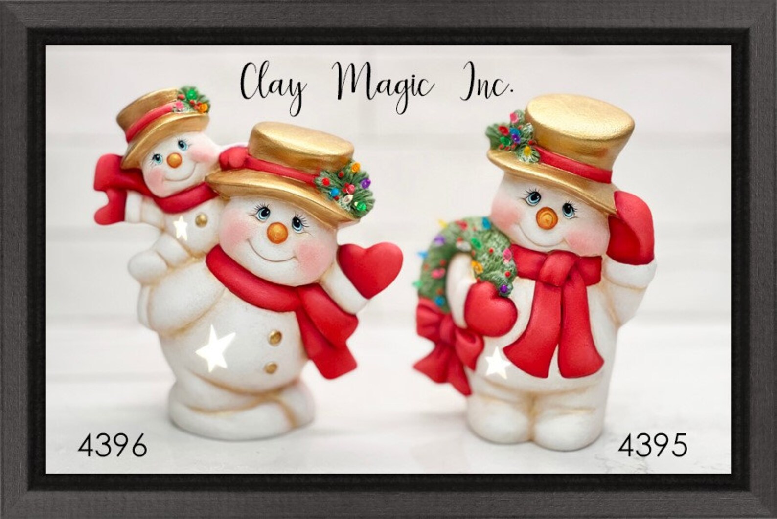 Snowman Buddies and Snowman With Wreath - Etsy