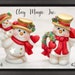 Snowman Buddies and Snowman With Wreath - Etsy