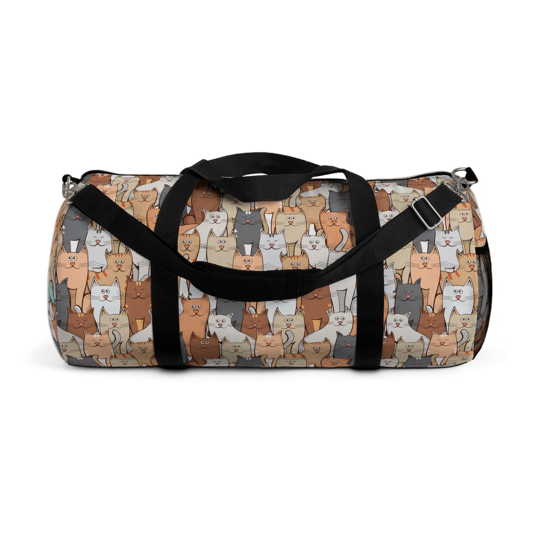 Cats Pattern Duffel Bag - Etsy