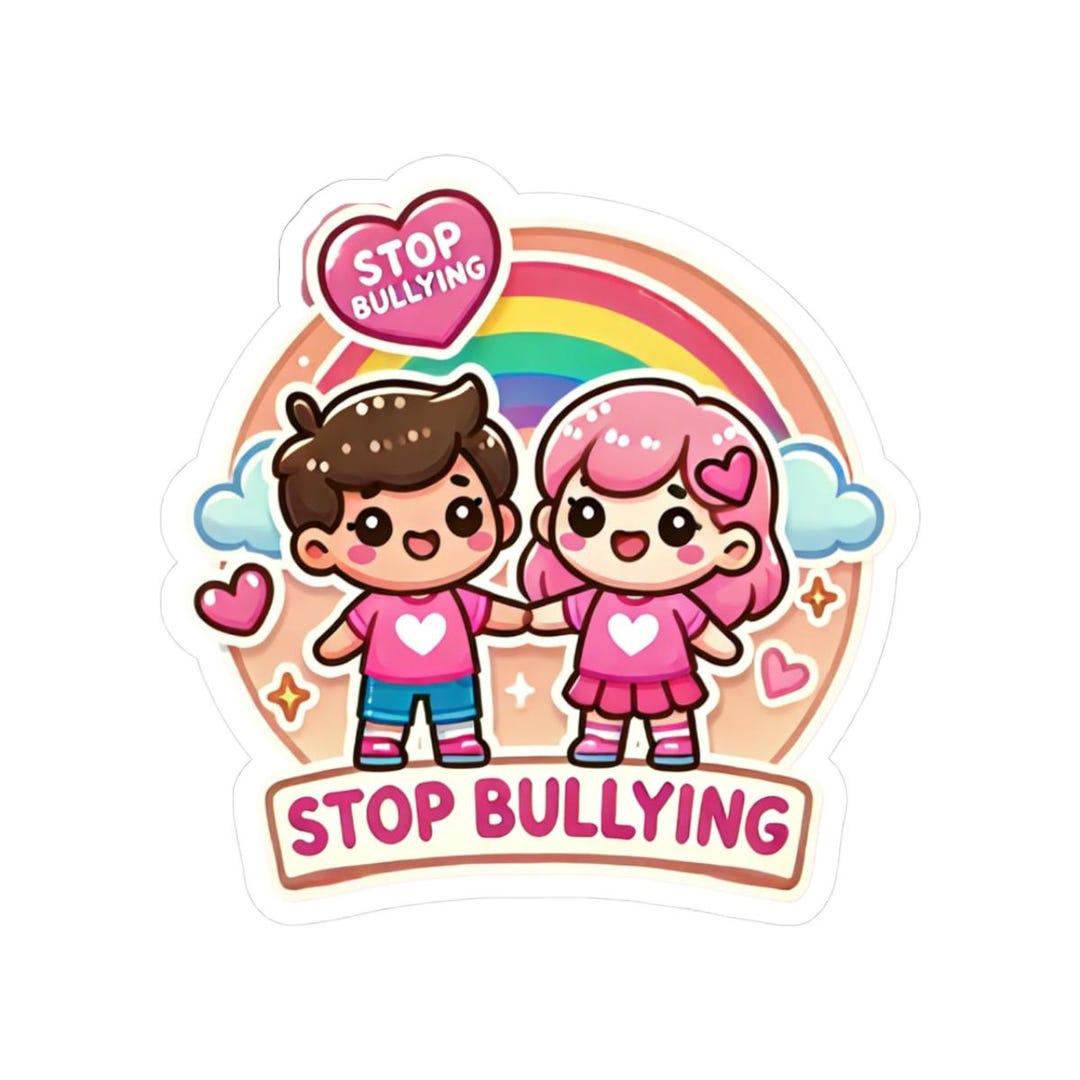 Cute Stop Bullying Stickers, Affirmation Decals for Kids, Laptop ...