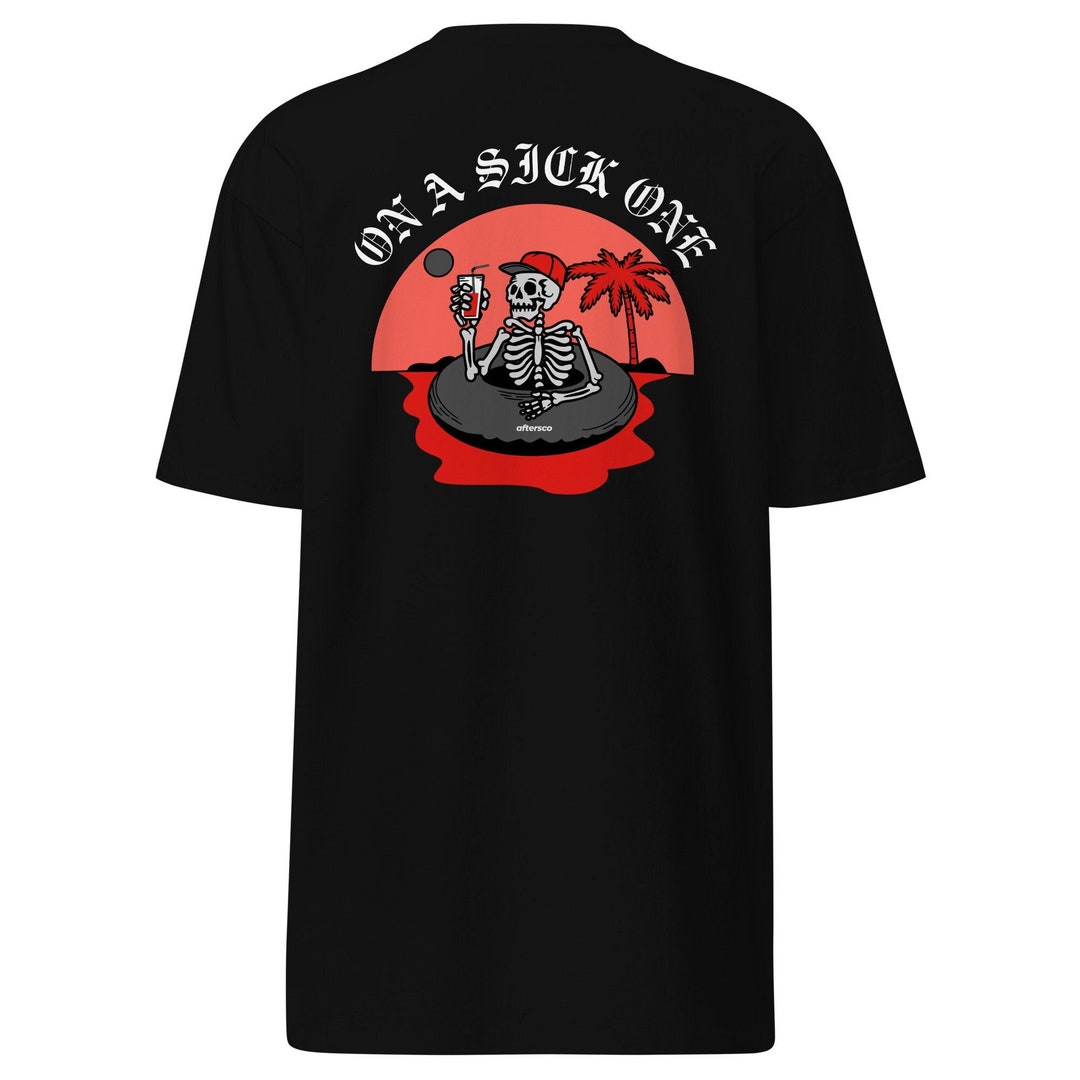 On A Sick One Heavyweight Tee, House Music Shirt, Afters, Rave T-shirt ...
