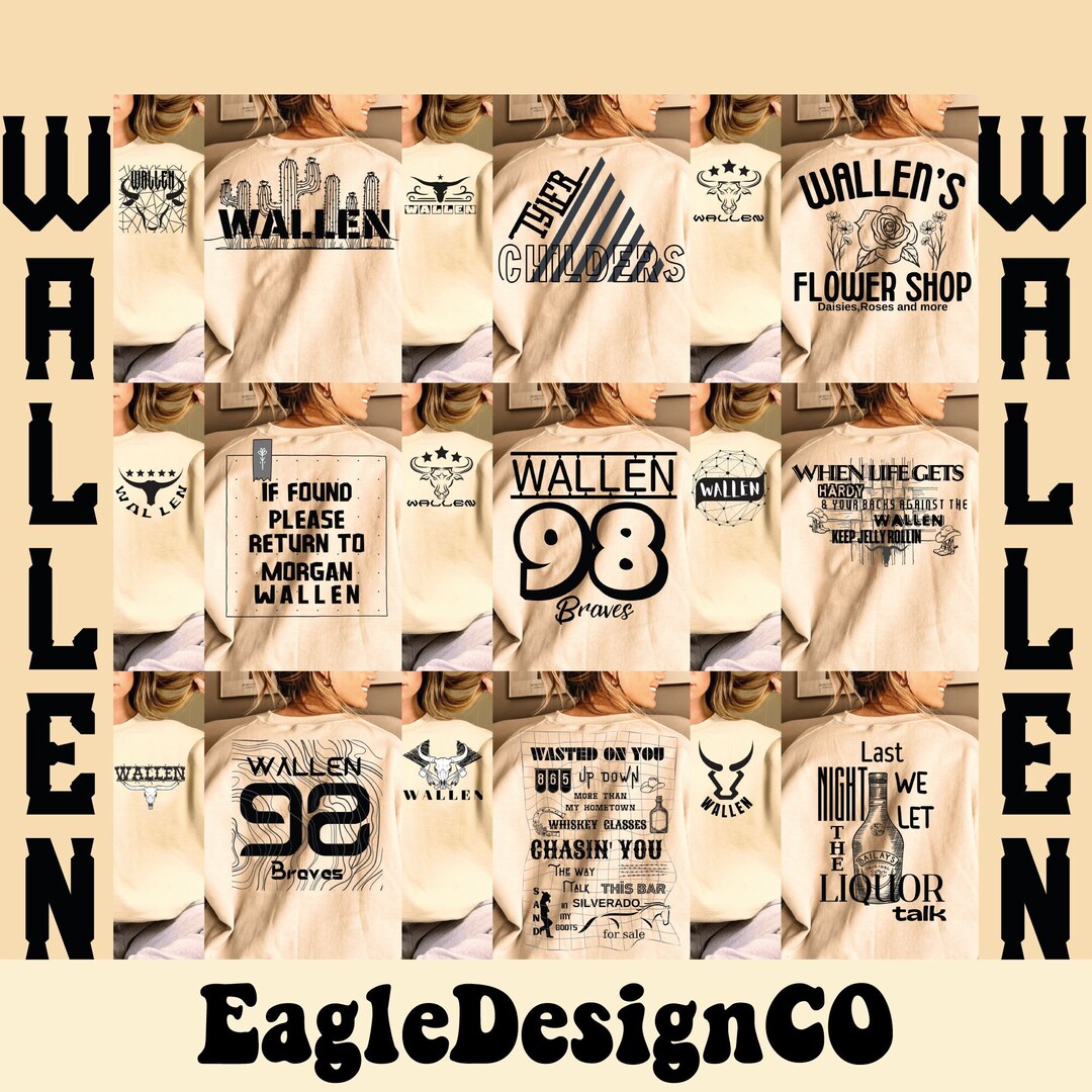 Wallen Bundle Svgpng Wallen Png Western Cowboy Png Wallen - Etsy Australia