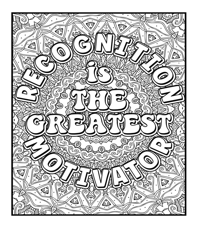 Motivational Quotes Coloring Book for Adults and Teens, Mandala ...