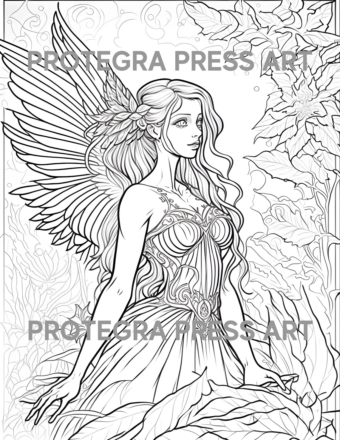Magical Fairyland Coloring Book, Fantasy Coloring Pages, Coloring Book ...
