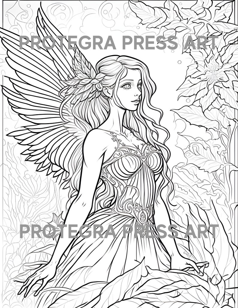 Magical Fairyland Coloring Book, Fantasy Coloring Pages, Coloring Book ...