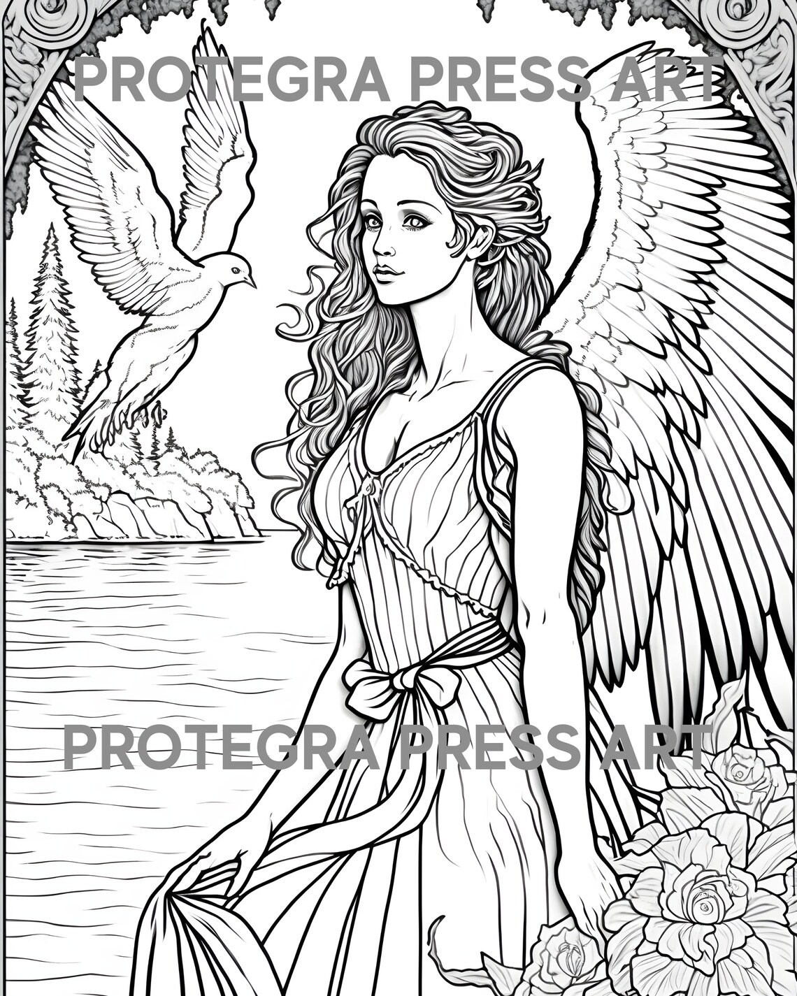 Magical Fairyland Coloring Book, Fantasy Coloring Pages, Coloring Book ...