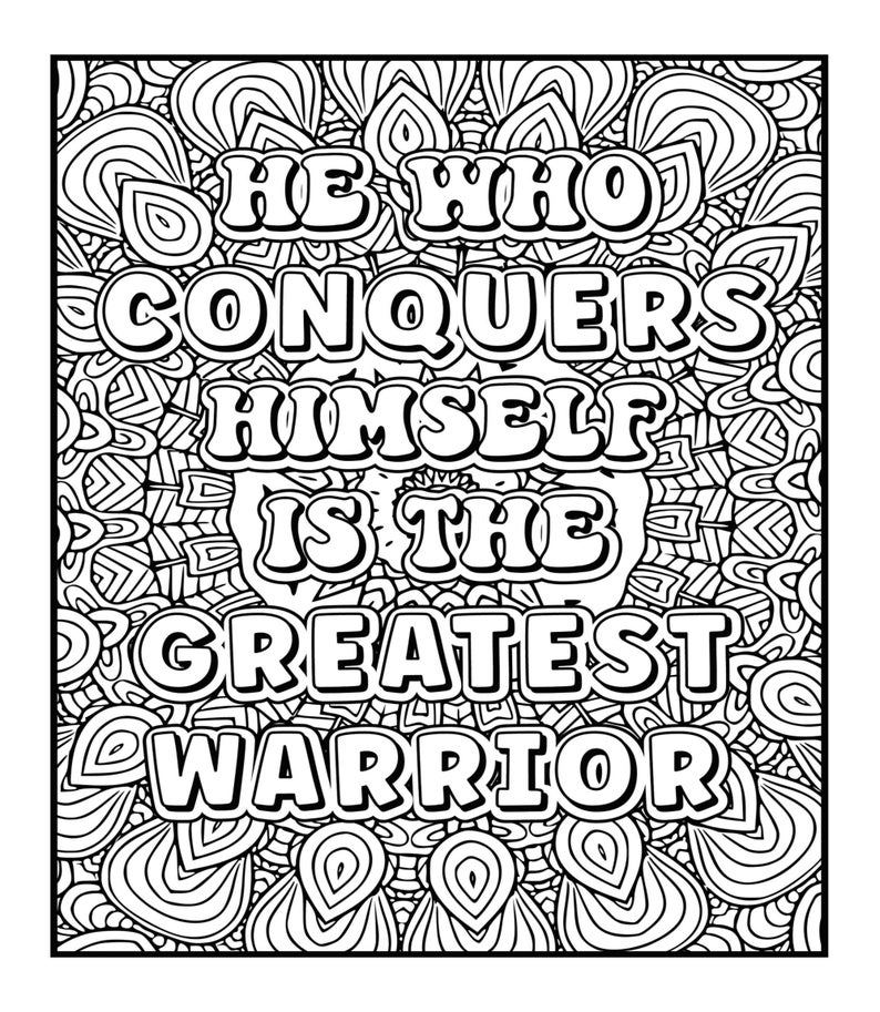 Motivational Quotes Coloring Book for Adults and Teens, Mandala ...