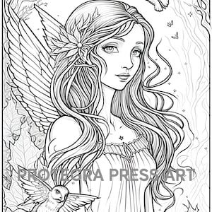 Magical Fairyland Coloring Book, Fantasy Coloring Pages, Coloring Book ...