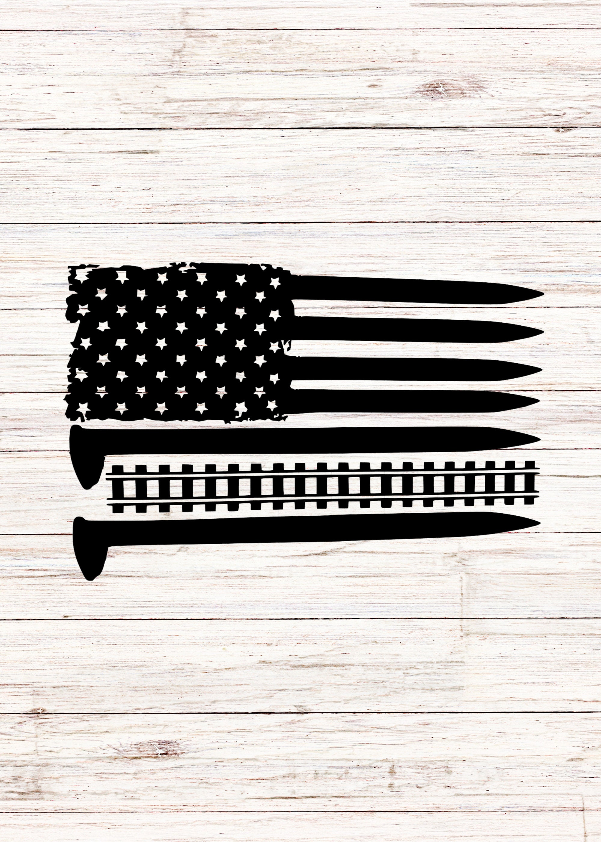 Railroad Svg American Flag Railroad Svg Conductor Svg Track - Etsy Ireland