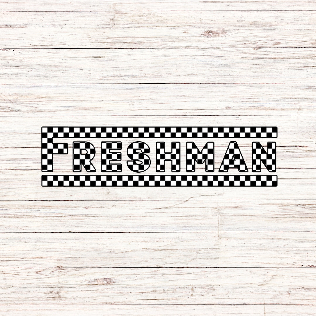 Checkered Freshman Svg Png, Retro Highschool, Freshman Tshirt Svg ...