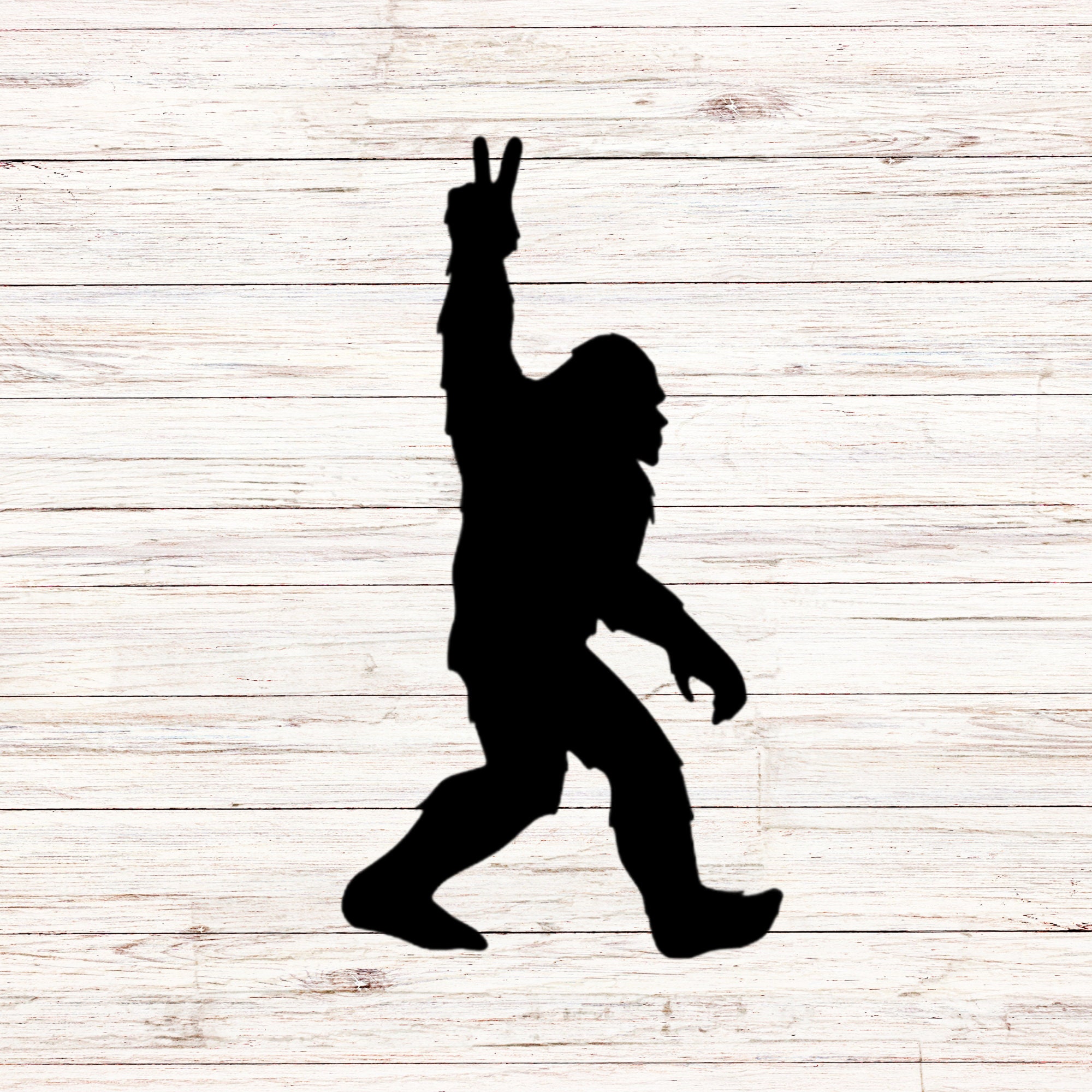 Bigfoot Peace Sign SVG: Sasquatch off Roading Clipart (digital Download ...