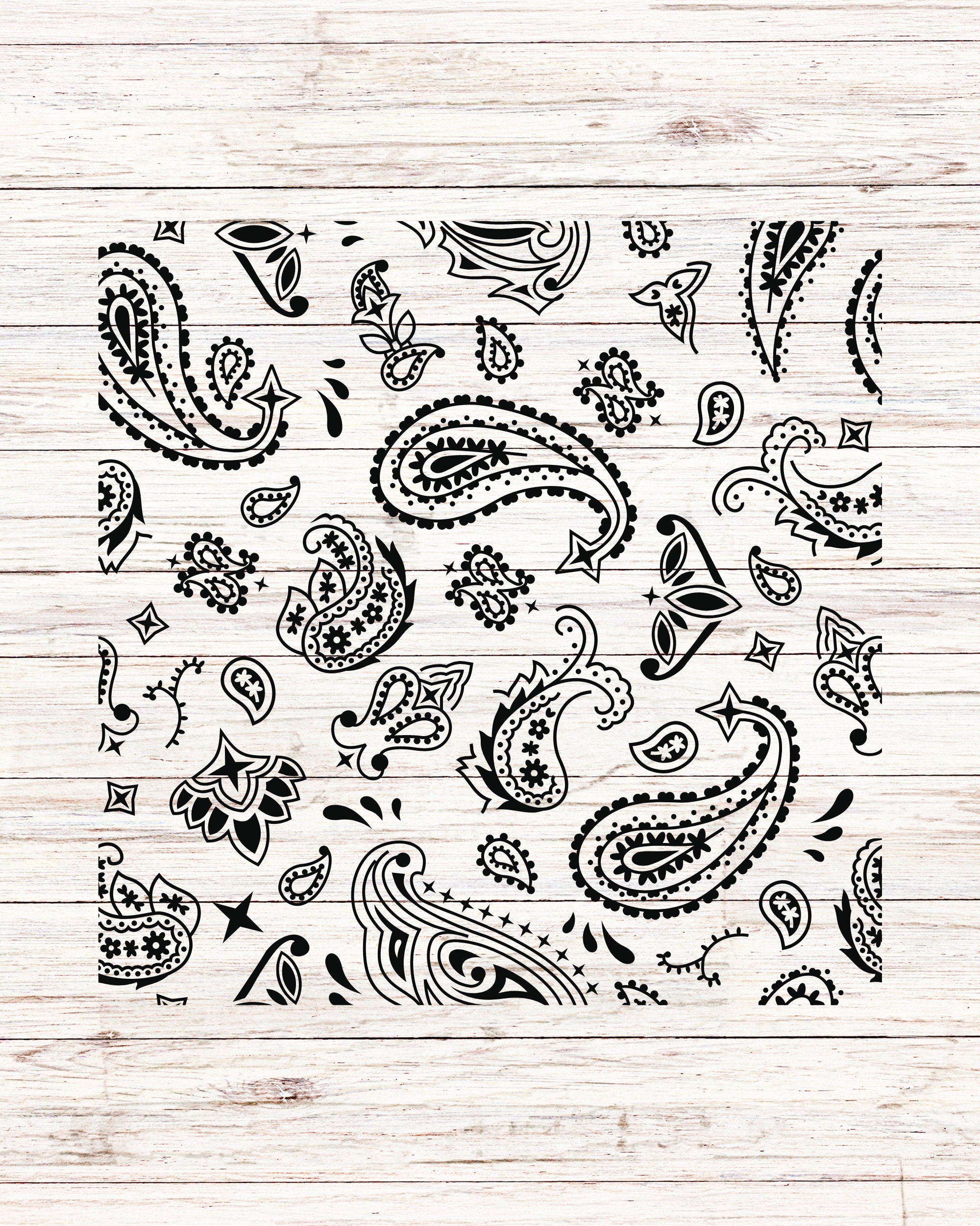 Bandana Pattern Drawing