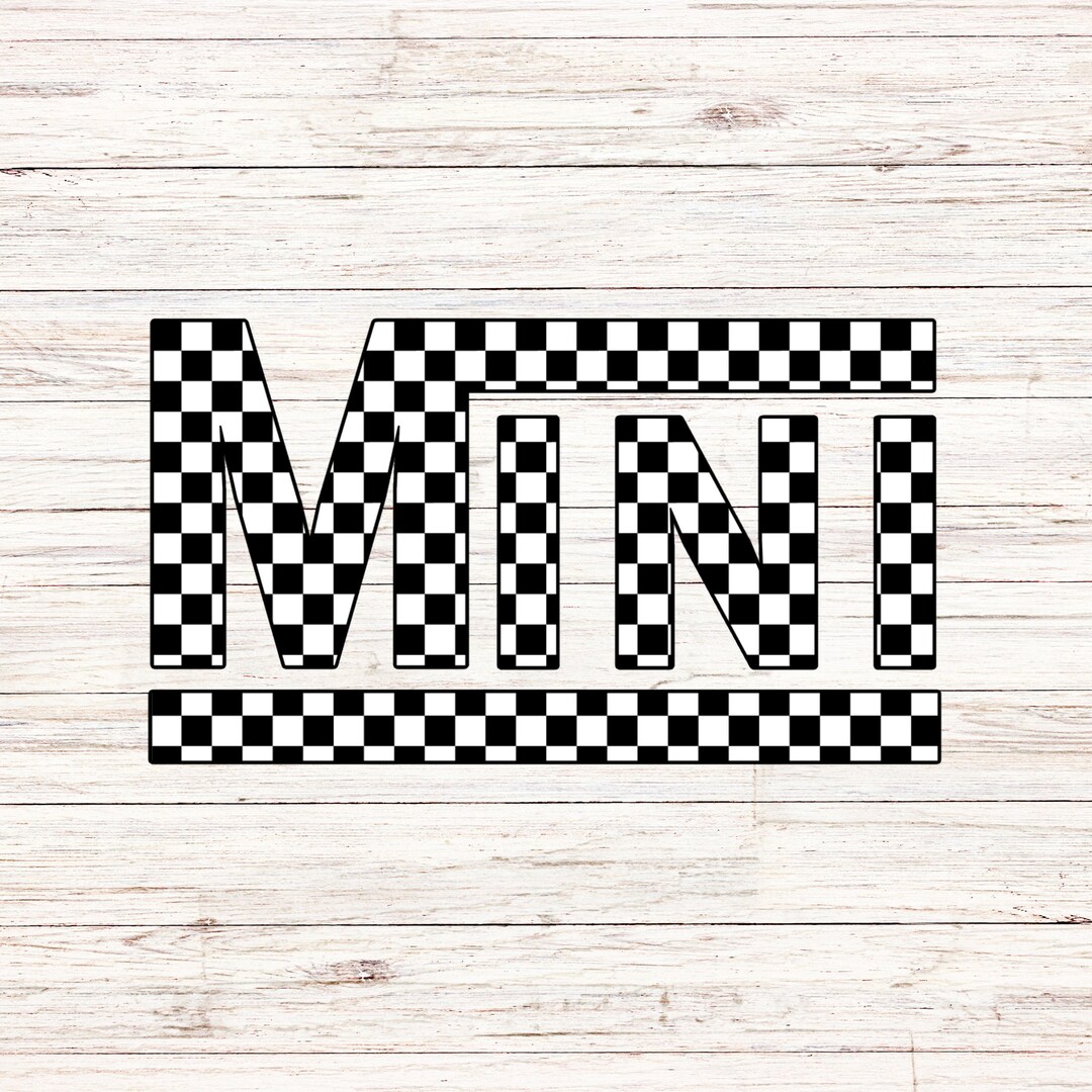 Checkered Mini Svg/png Checkered Retro Mini Svg Checkered Baby Svg ...