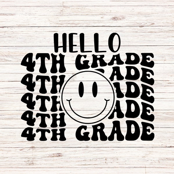 Fourth Grade Svg - Etsy