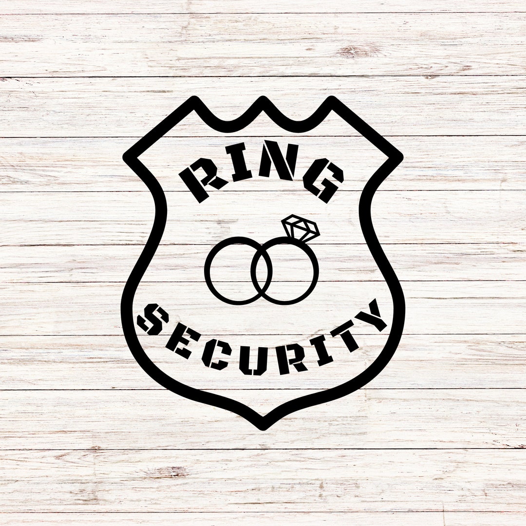 Ring Security Badge Svg/png Ring Bearer Svg Guard Rings Svg Ring Bearer ...