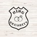 Ring Security Badge Svg/png Ring Bearer Svg Guard Rings Svg Ring Bearer ...